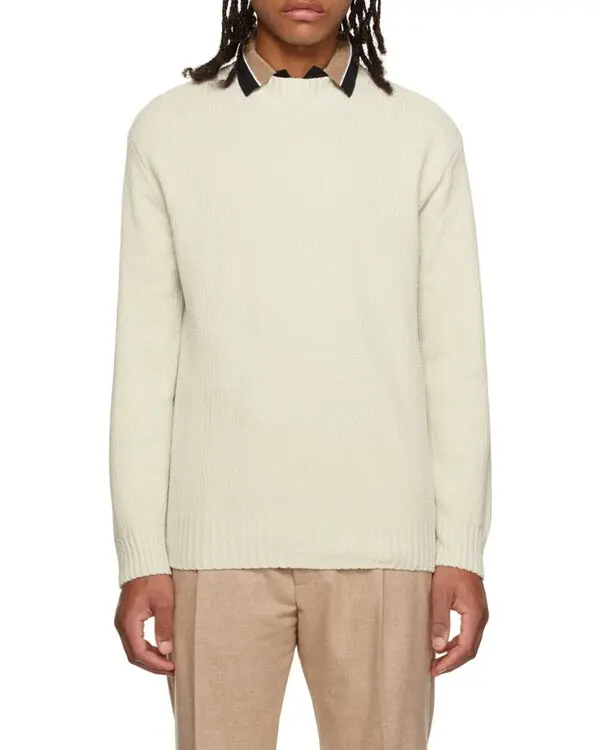 Hugo Boss Ribbed-knit Cotton Jumper - Nude