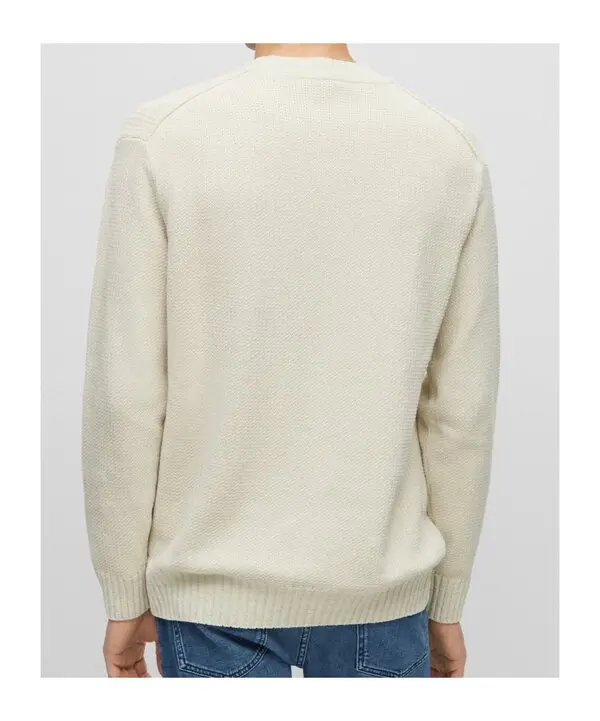 Hugo Boss Ribbed-knit Cotton Jumper - Nude