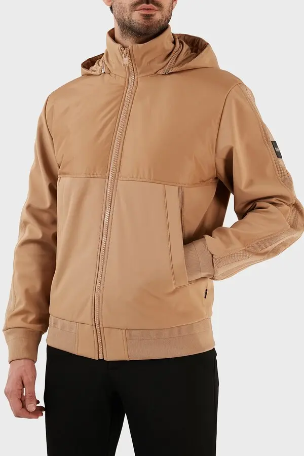 Hugo Boss Hooded Long-sleeved Casual Jacket
