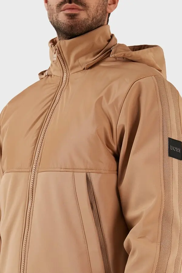 Hugo Boss Hooded Long-sleeved Casual Jacket