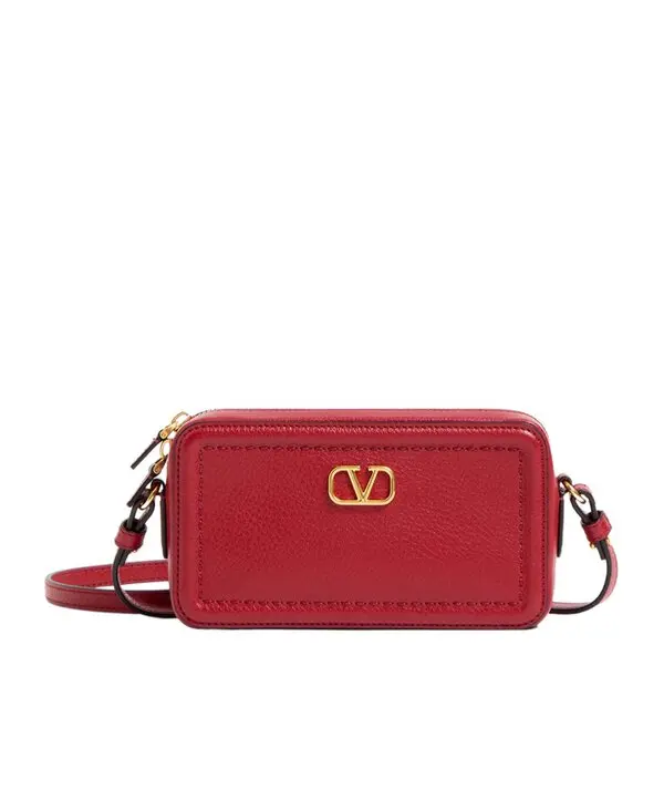 Valentino Garavani Alltime Zip-up Mini Shoulder Bag - Red