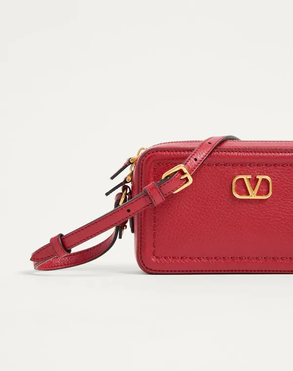Valentino Garavani Alltime Zip-up Mini Shoulder Bag - Red