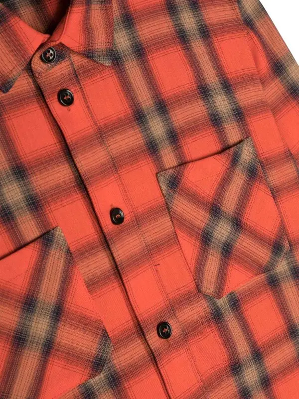 Amiri Logo-embroidered Check-pattern Shirt