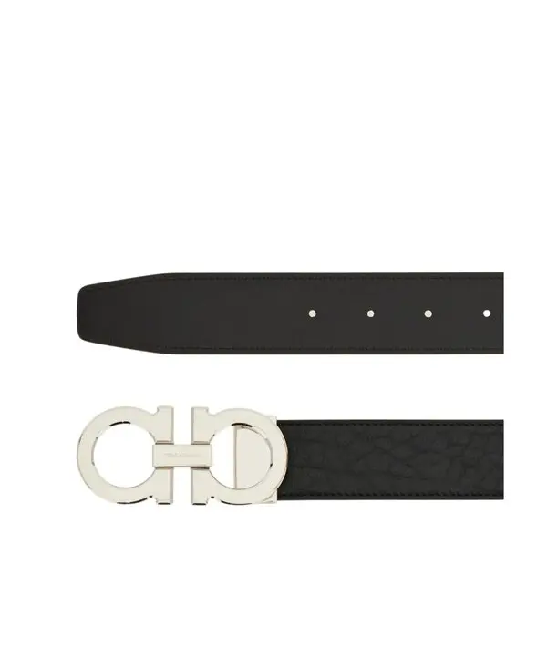 FERRAGAMO Gancini Belt - Black
