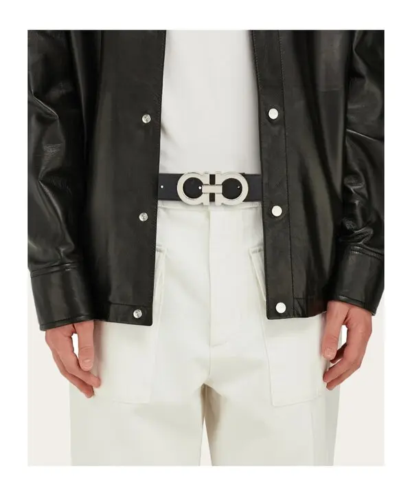FERRAGAMO Gancini Belt - Black