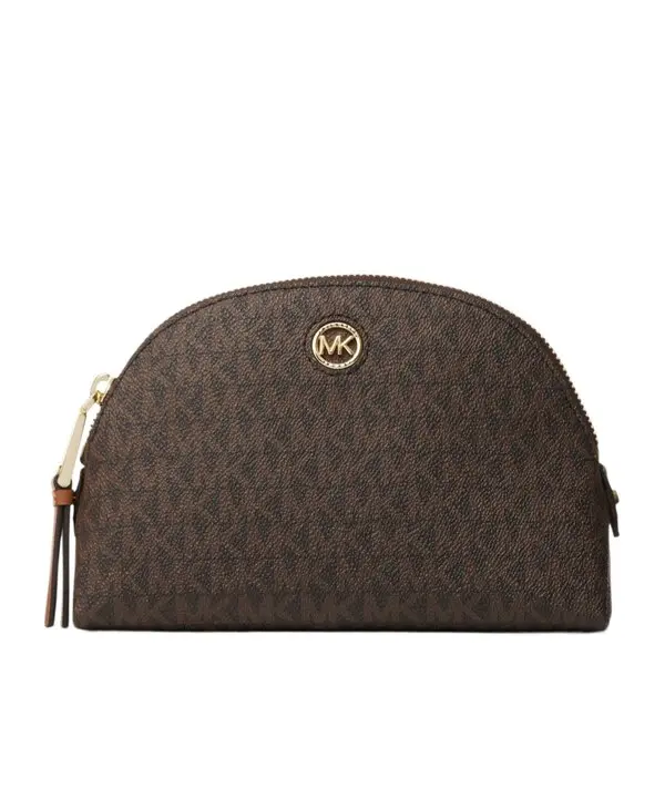 Michael Kors Monogram-print Travel Pouch - Brown