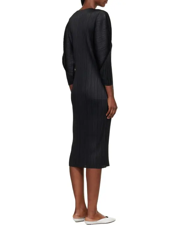 PLEATS PLEASE BY ISSEY MIYAKE Midi Dress With Long Sleeves