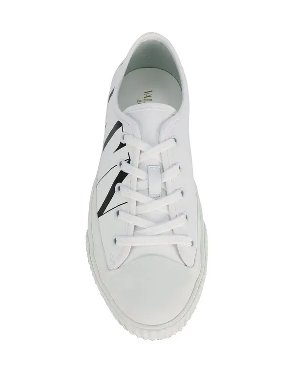 Valentino Garavani Logo Printed Lace-up Sneakers