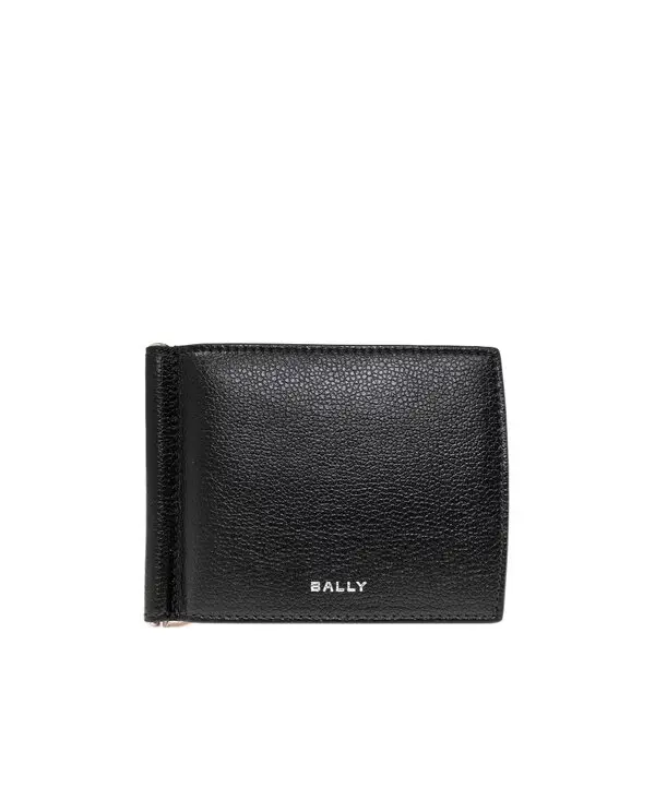 Bally Logo Folding Wallet - Black