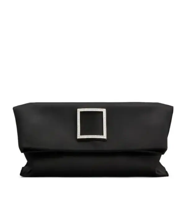 ROGER VIVIER Trompette Clutch Bag - Black