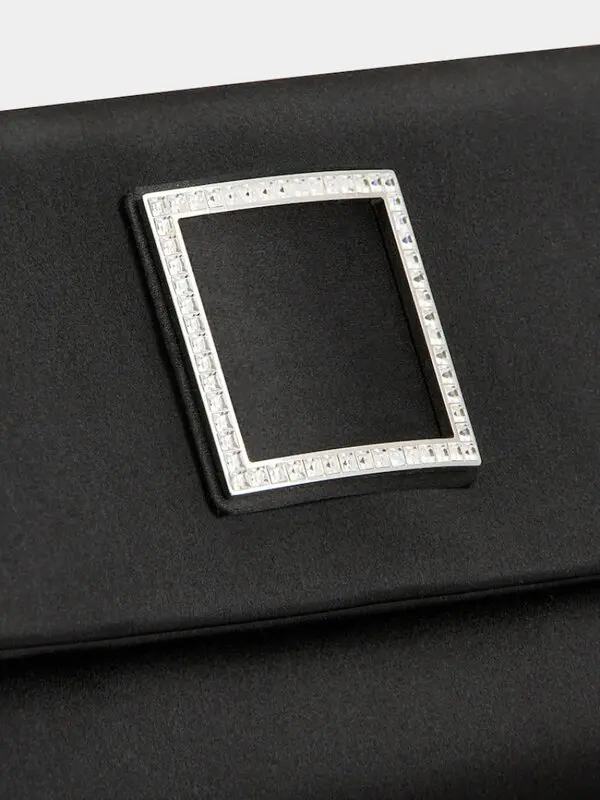 ROGER VIVIER Trompette Clutch Bag - Black
