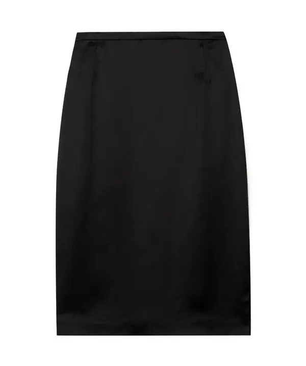 Saint Laurent Mid-rise Pencil Skirt - Black
