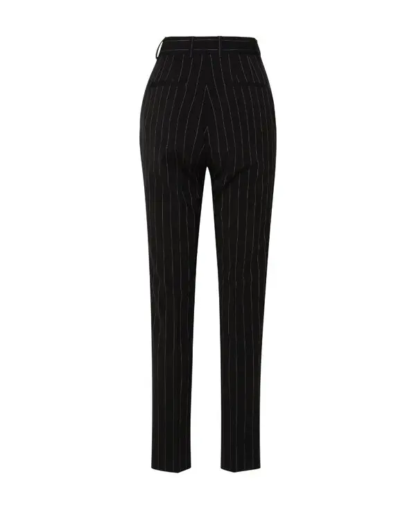 Dolce & Gabbana Striped Tailored Trousers - Black