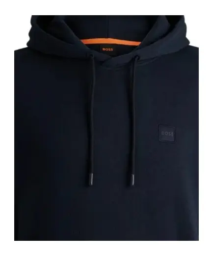 Hugo Boss Boss Logo Patch Drawstring Hoodie