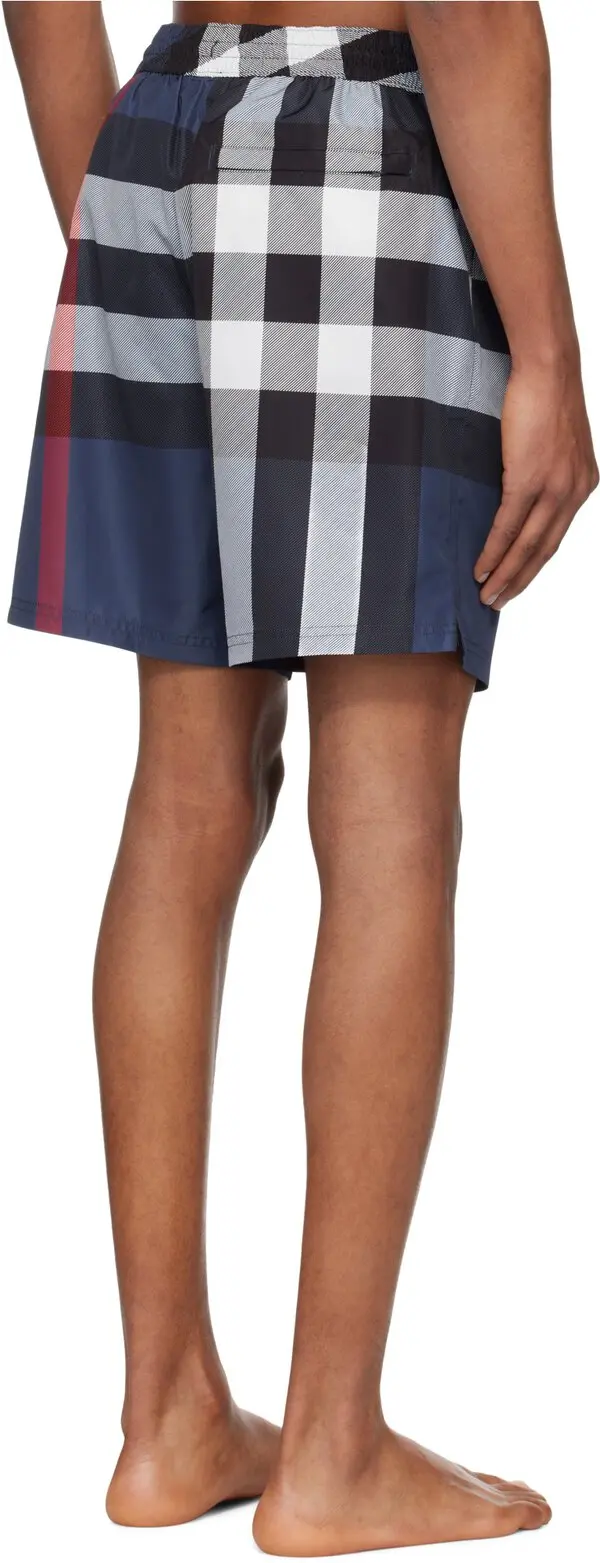 Burberry Checked Drawstring Swim Shorts