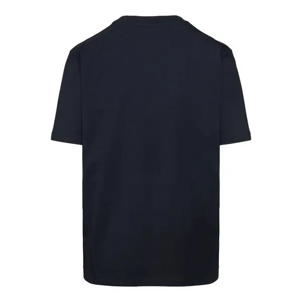 MSGM Logo Detail Crewneck T-shirt - Black