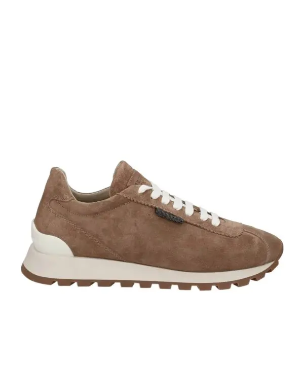Brunello Cucinelli Panelled Low-top Sneakers - Brown
