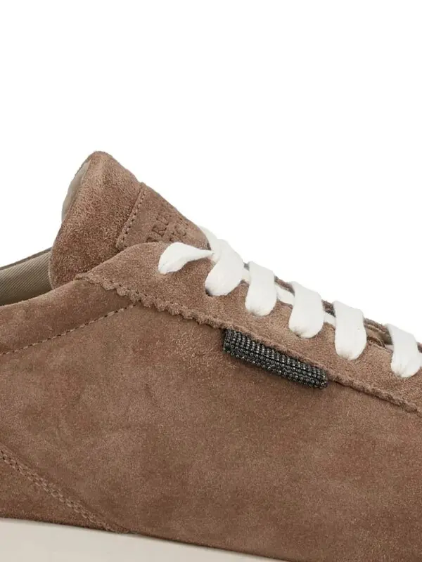 Brunello Cucinelli Panelled Low-top Sneakers - Brown