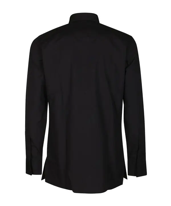 Givenchy 4g Embroidered Long-sleeved Shirt - Black