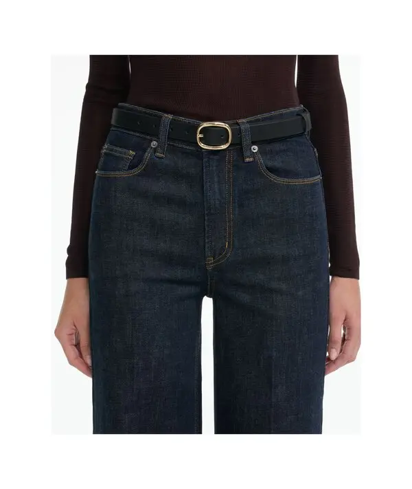 SELF-PORTRAIT Flared High-rise Jeans - Indigo