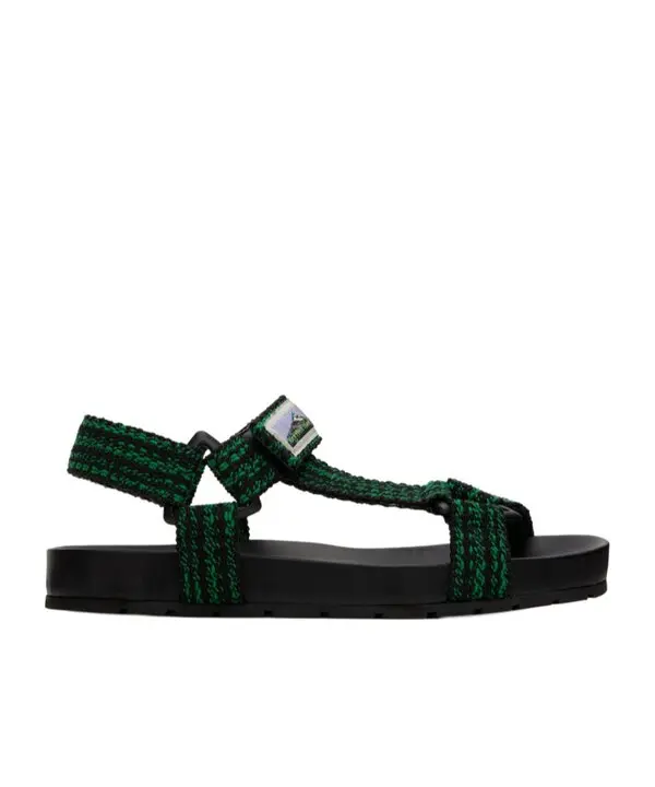 Bottega Veneta Trip Flat Sandals - Black