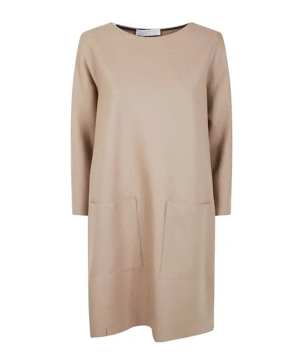 Harris Wharf London Patch Pocket Midi Dress