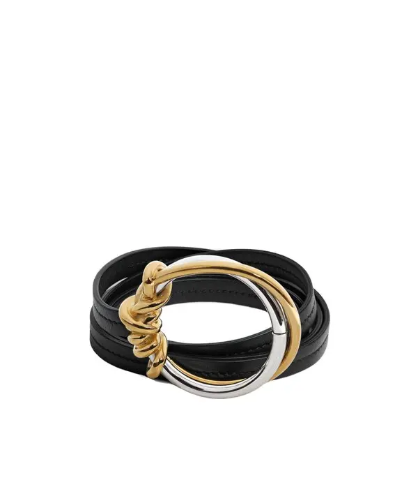 Bottega Veneta Knot Ring Belt - Black