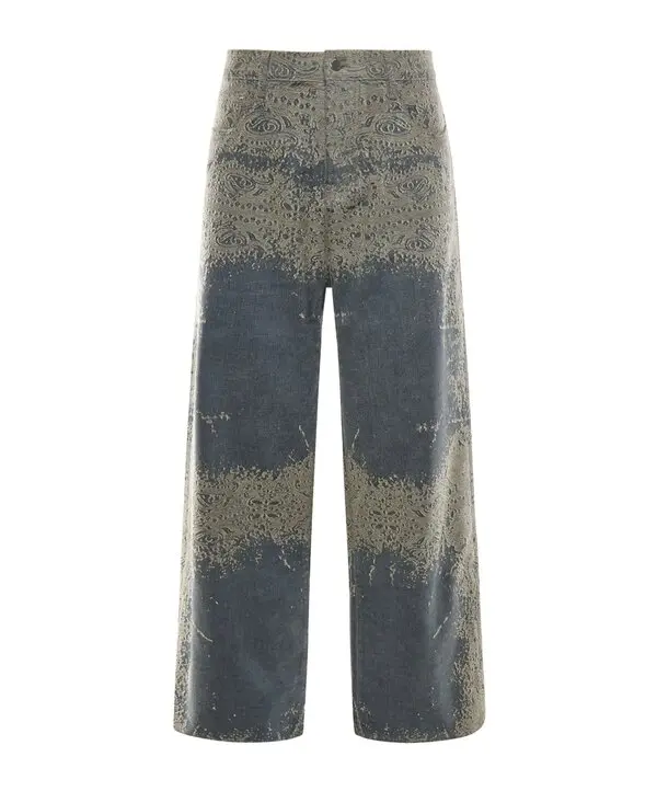 Amiri Paisley Wide-leg Jeans
