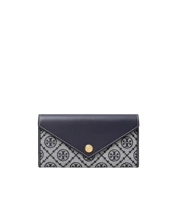 Tory Burch T Monogram Envelope Wallet - Black