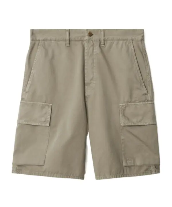 Burberry Logo Embroidered Cargo Shorts