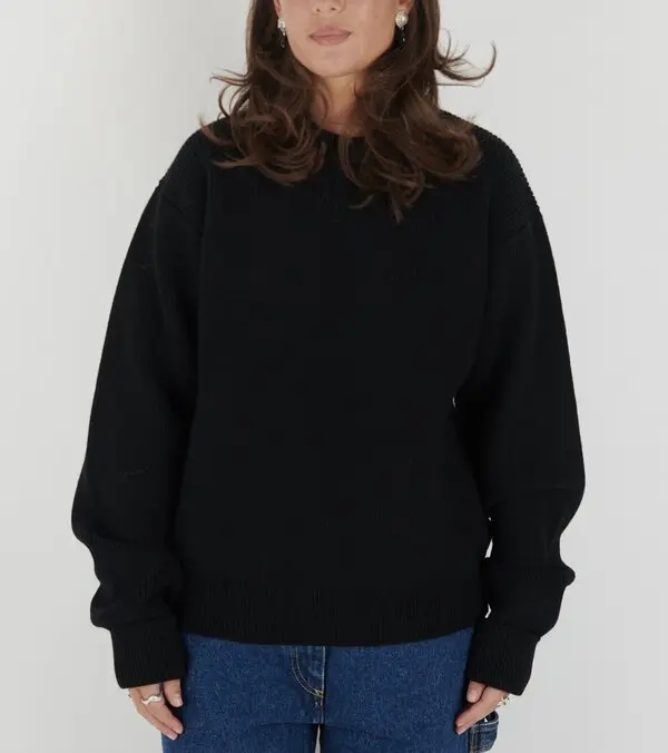 JIL SANDER Round Neck Sweater With Side Zippers