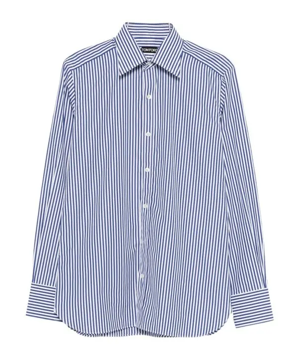 TOM FORD Striped Shirt - Blue