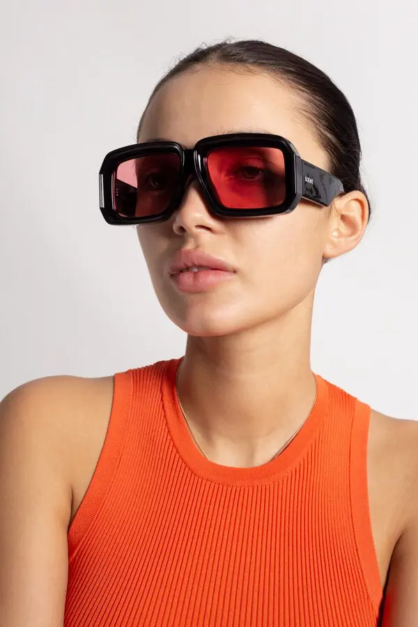 Loewe Square Frame Sunglasses - Pink
