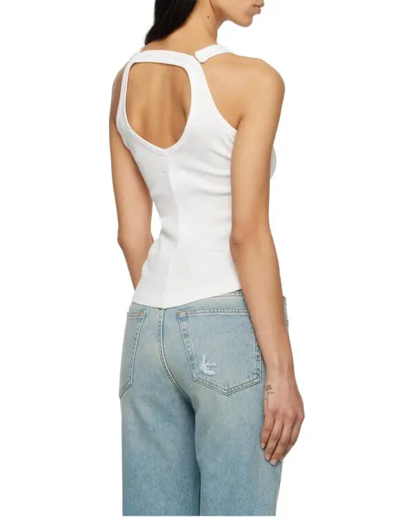 MAISON MARGIELA Ribbed Open-back Tank Top