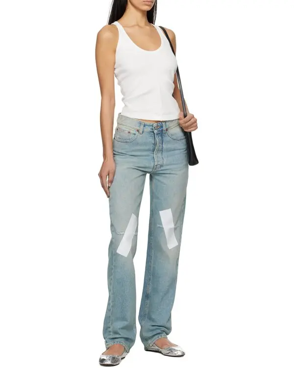MAISON MARGIELA Ribbed Open-back Tank Top