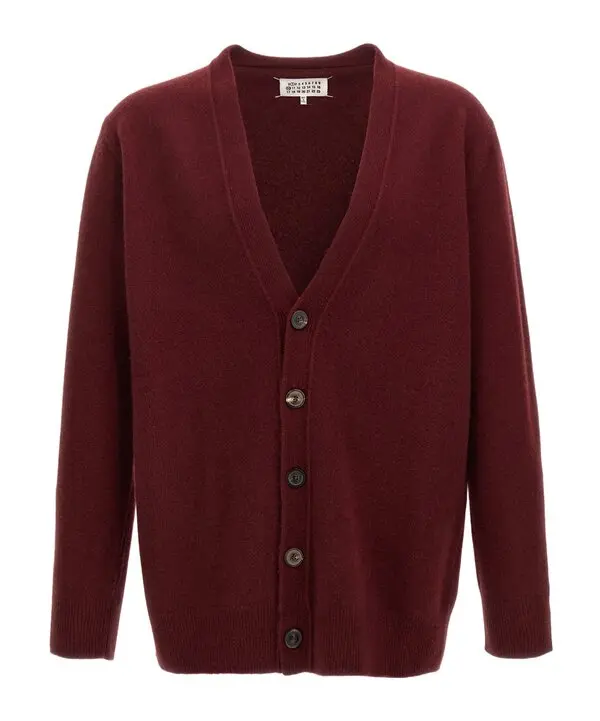 MAISON MARGIELA V-neck Button-up Cardigan - Brown