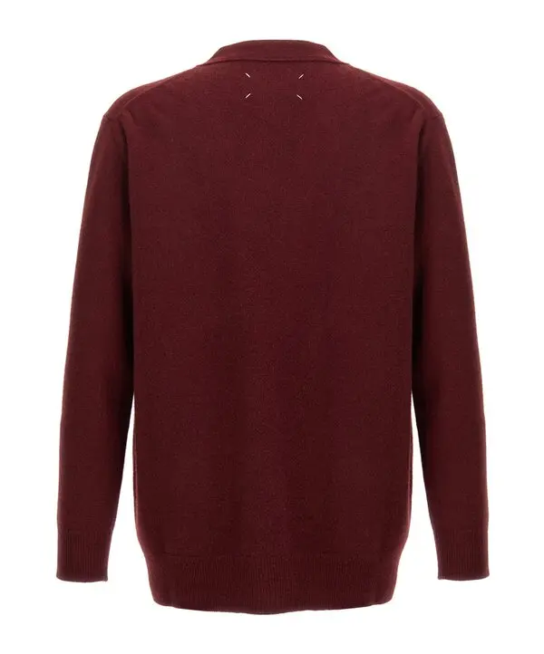 MAISON MARGIELA V-neck Button-up Cardigan - Brown