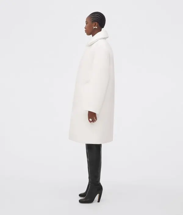 Bottega Veneta Long Down Jacket With Belt