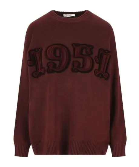 Max Mara Long-sleeve Embroidered Sweater - Brown