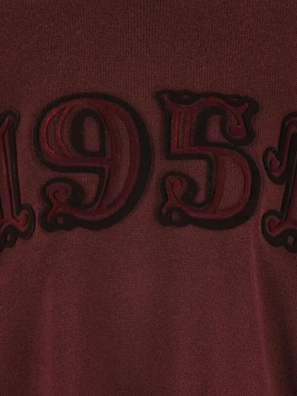Max Mara Crewneck Knitted Jumper With "1951" Applique