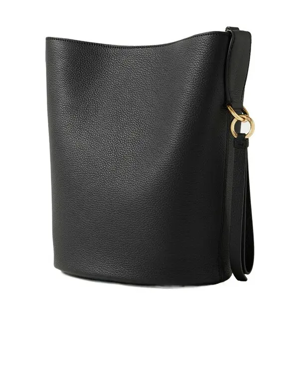 FERRAGAMO Gancini Buckle Bucket Shoulder Bag