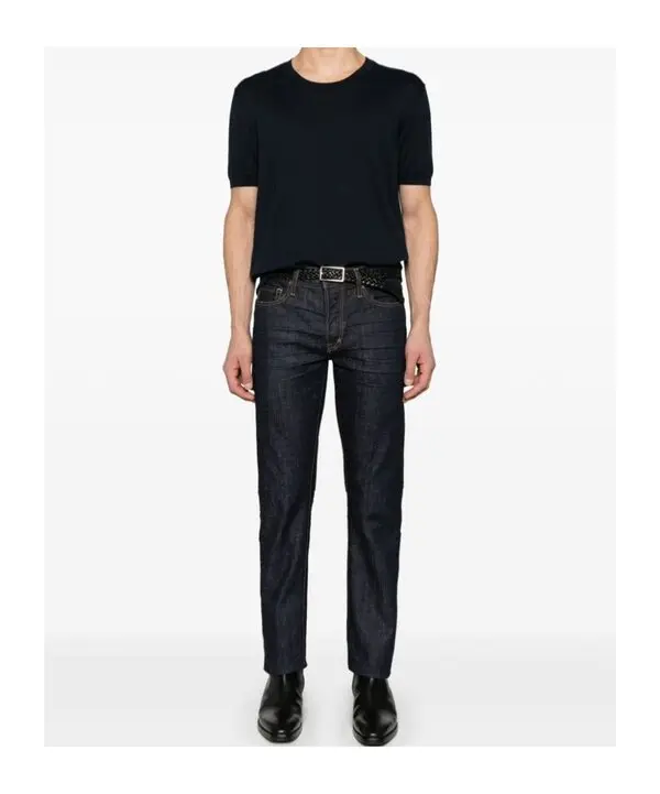 TOM FORD Skinny Jeans With Logo Patch - Blue
