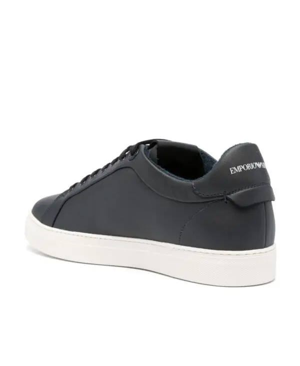 Emporio Armani Leather Lace-up Sneakers