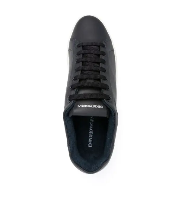 Emporio Armani Leather Lace-up Sneakers