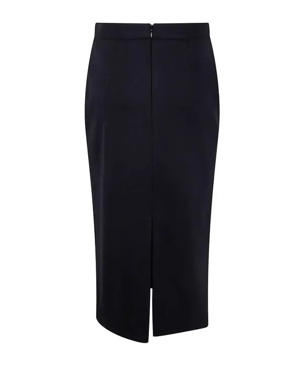Harris Wharf London Wool Pencil Skirt - Black