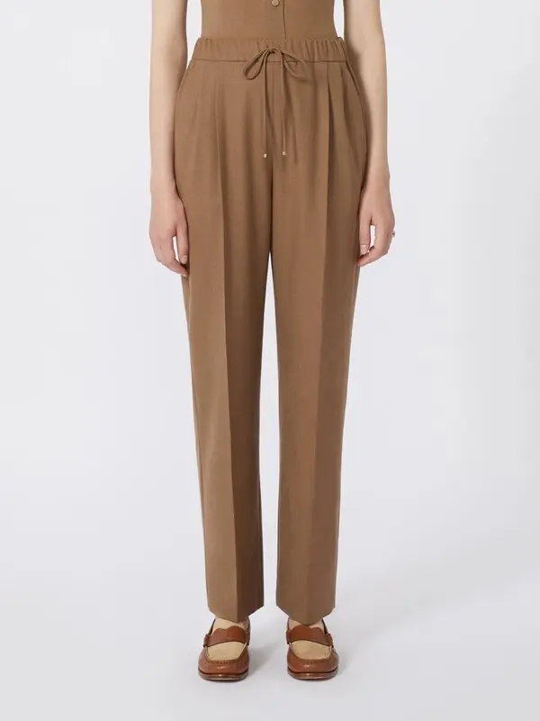 Max Mara Gitti Drawstring Trousers - Brown