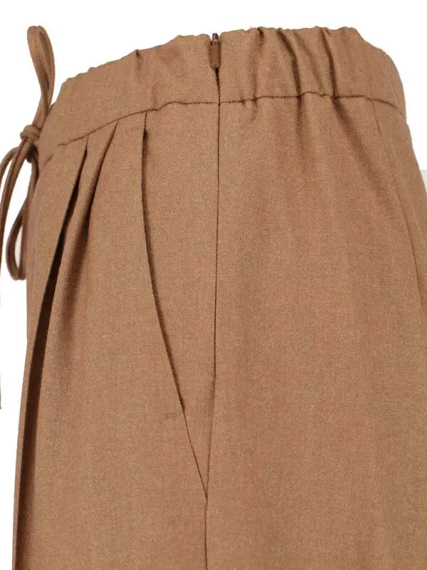 Max Mara Gitti Drawstring Trousers - Brown
