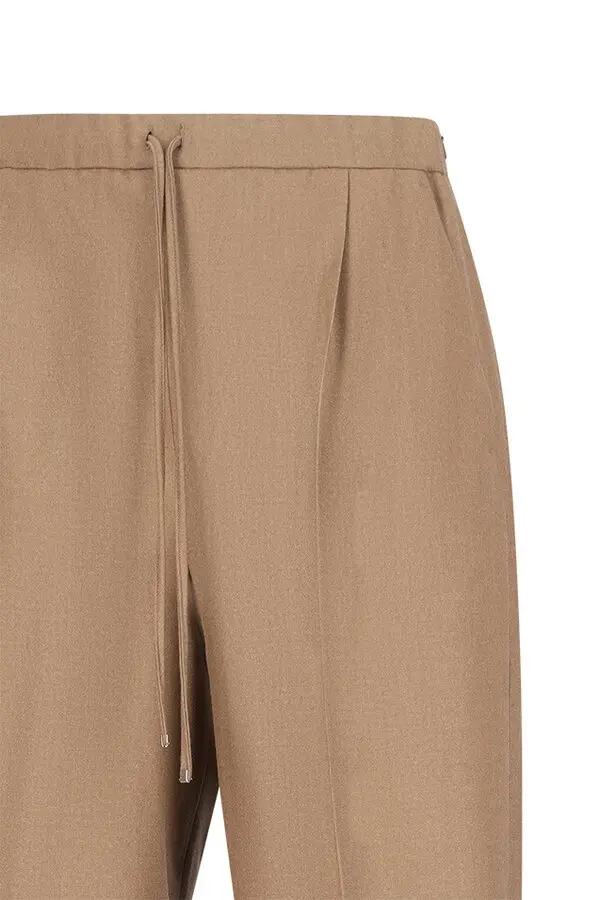 Max Mara Gitti Drawstring Trousers - Brown