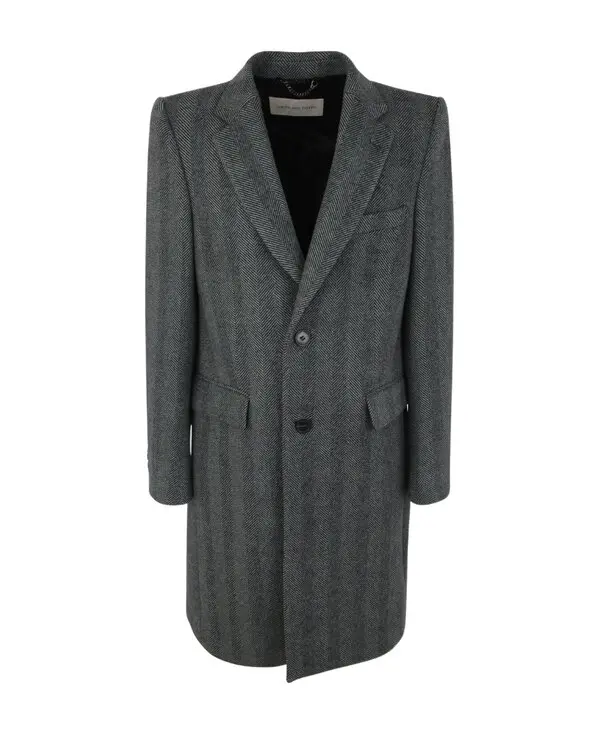 Dries Van Noten Single-breasted Coat - Black