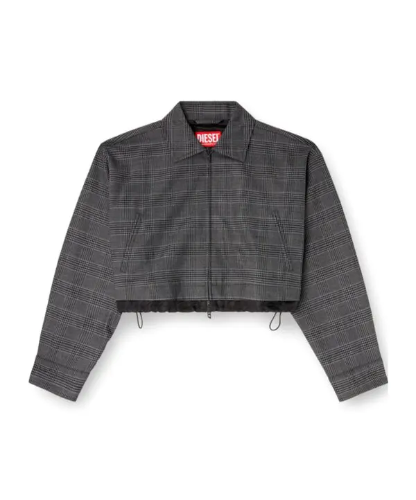 DIESEL® J-ting-fem Cropped Coach Jacket - Black